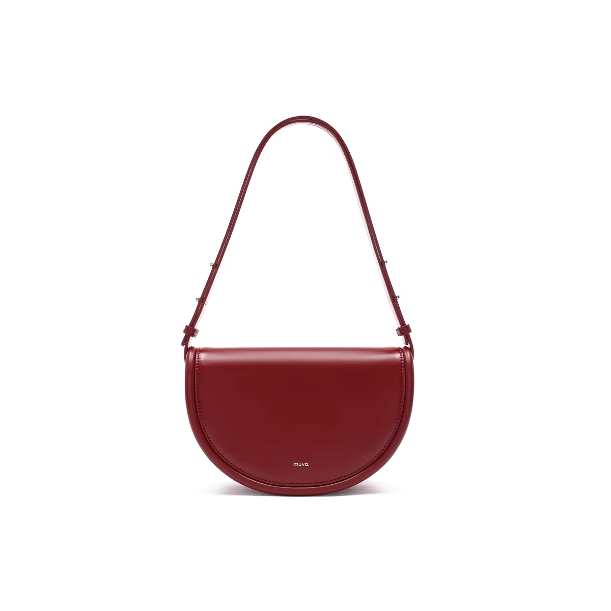 Structured Leather Crossbody | Ruby Compact Square Handbag – Muva Bag
